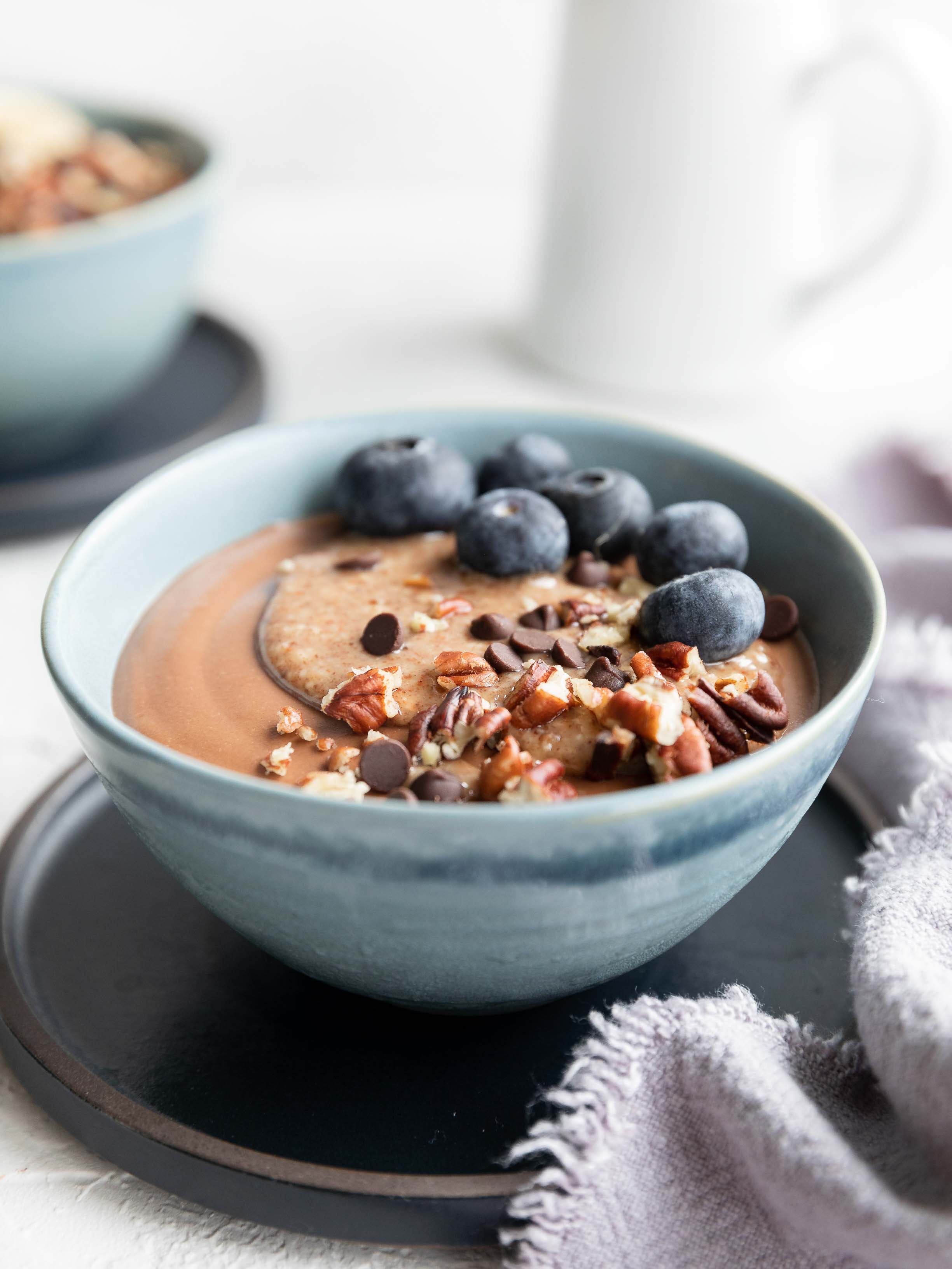 CHOCOLATE PUDDING WITH MAPLE PECAN BUTTER – LOGAN PETIT LOT